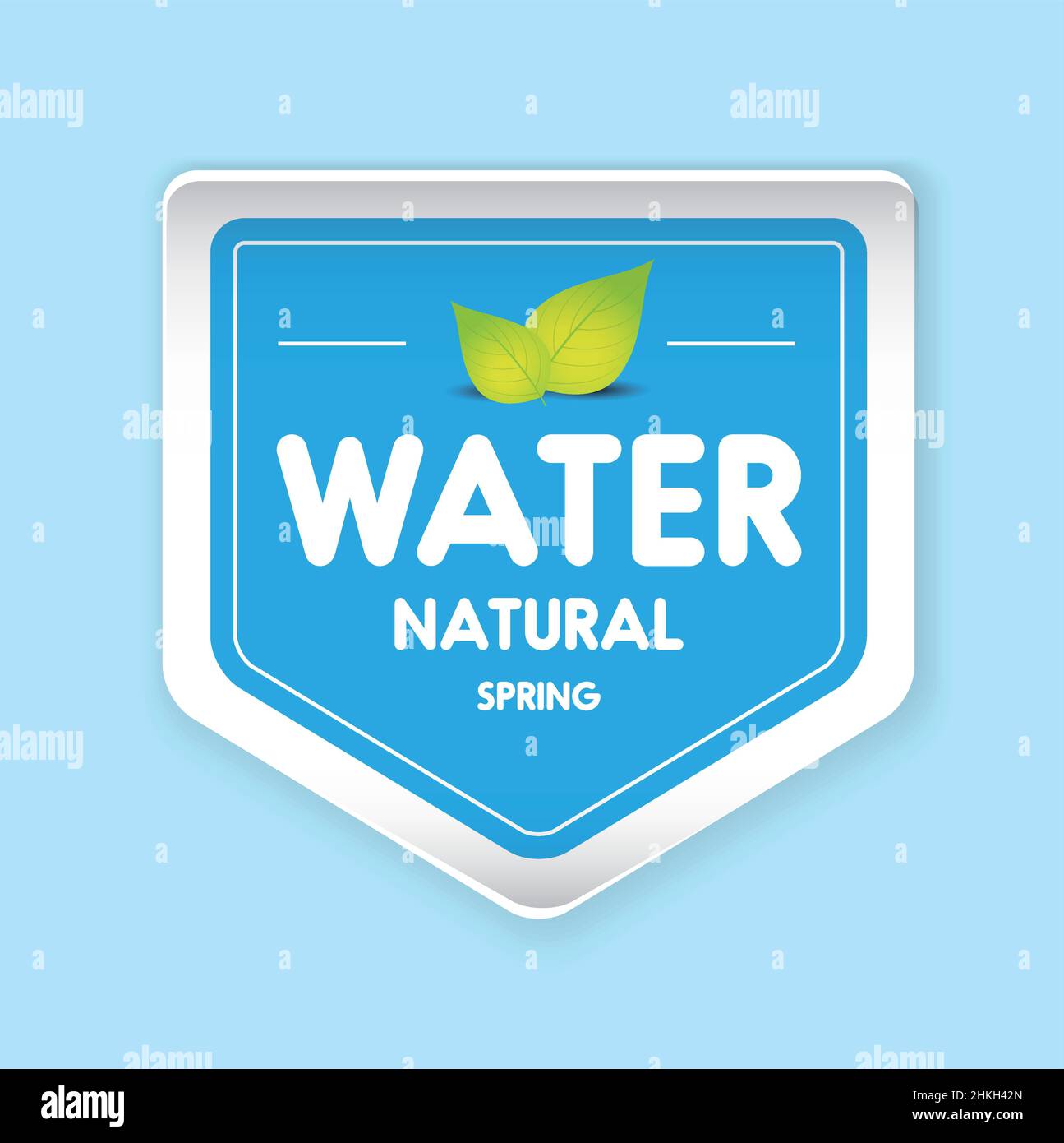 Spring water label vector Stock Vector Image & Art - Alamy