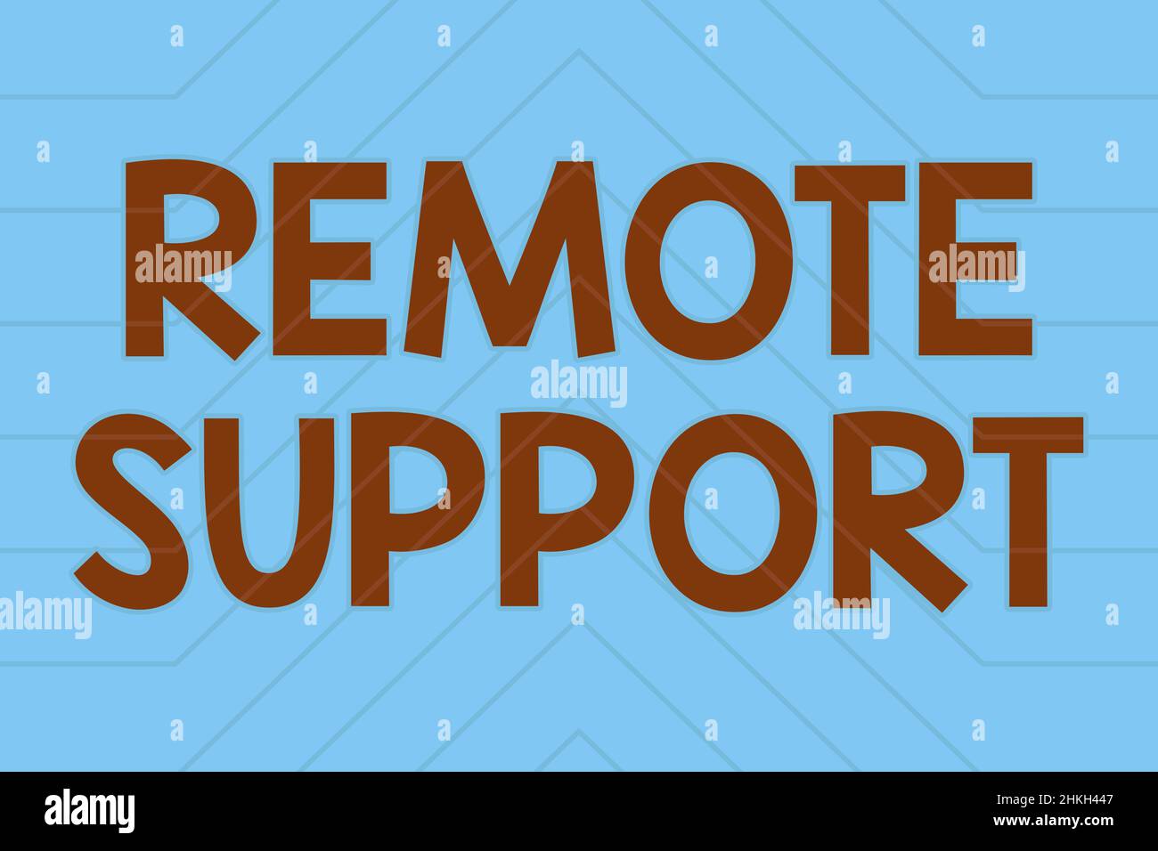 Text showing inspiration Remote Support. Concept meaning help endusers ...