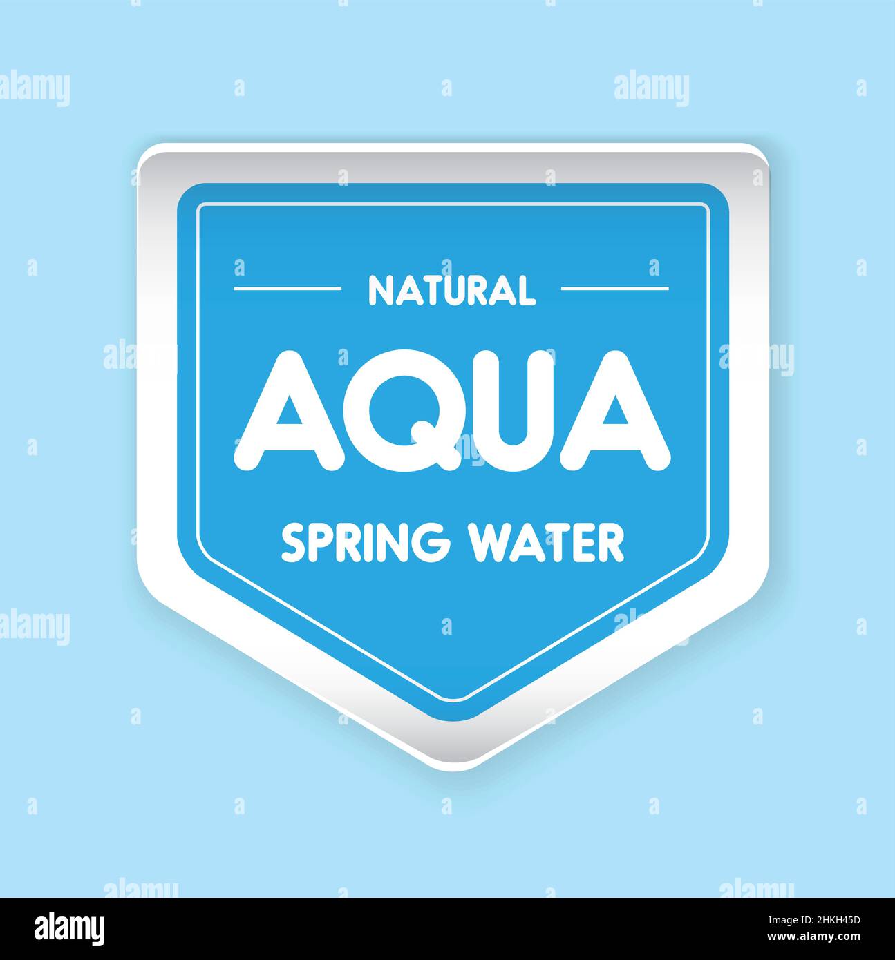 Aqua water label vector Stock Vector Image & Art - Alamy