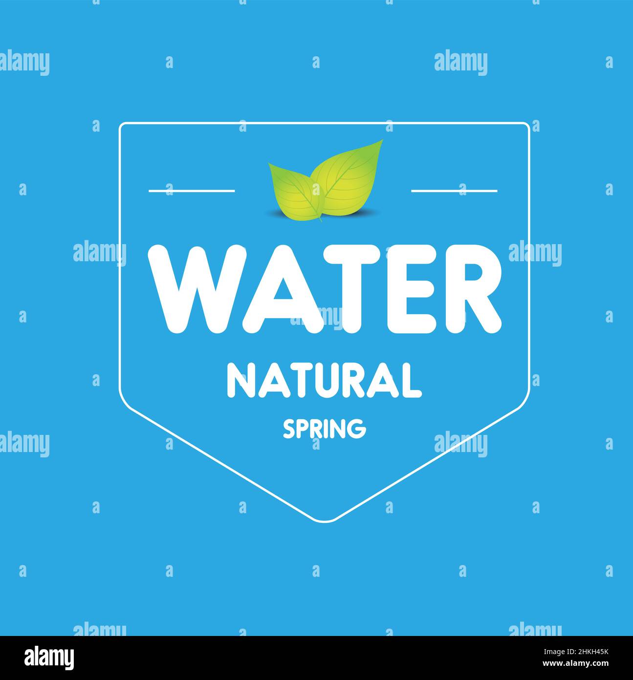 Spring water label vector Stock Vector Image & Art - Alamy