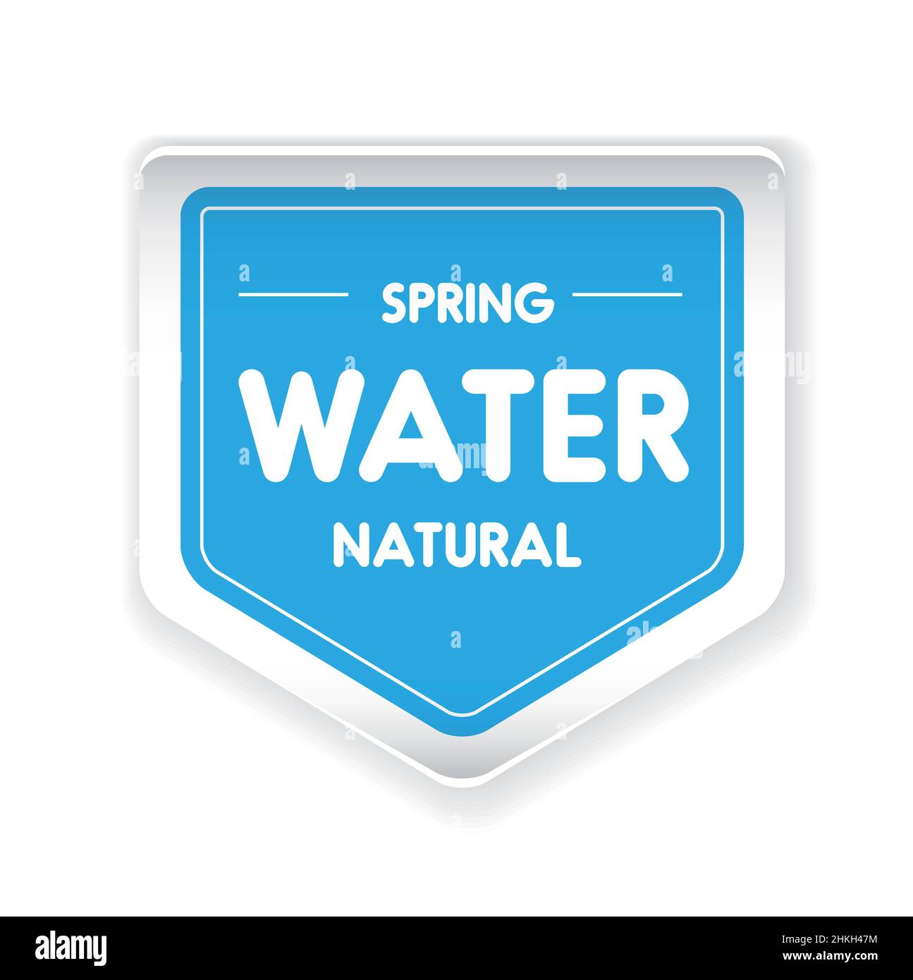 Spring water label vector Stock Vector Image & Art - Alamy