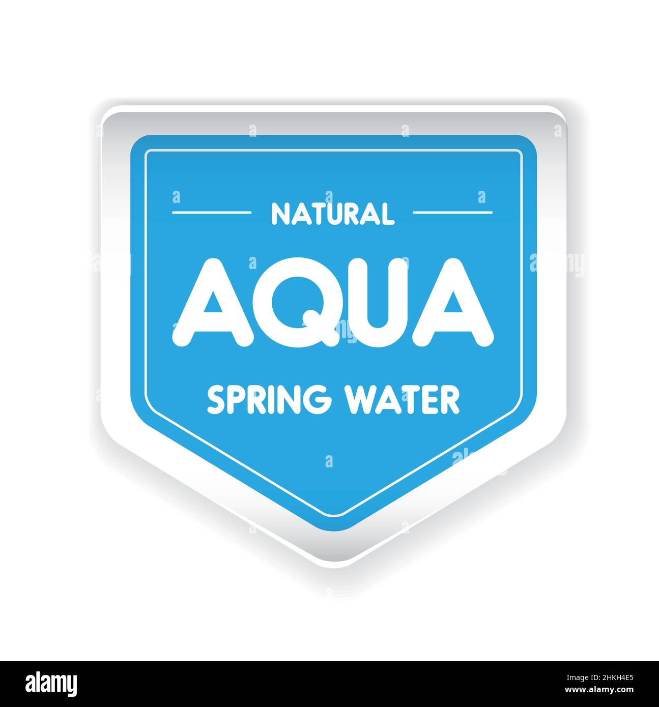 Aqua water label vector Stock Vector Image & Art - Alamy