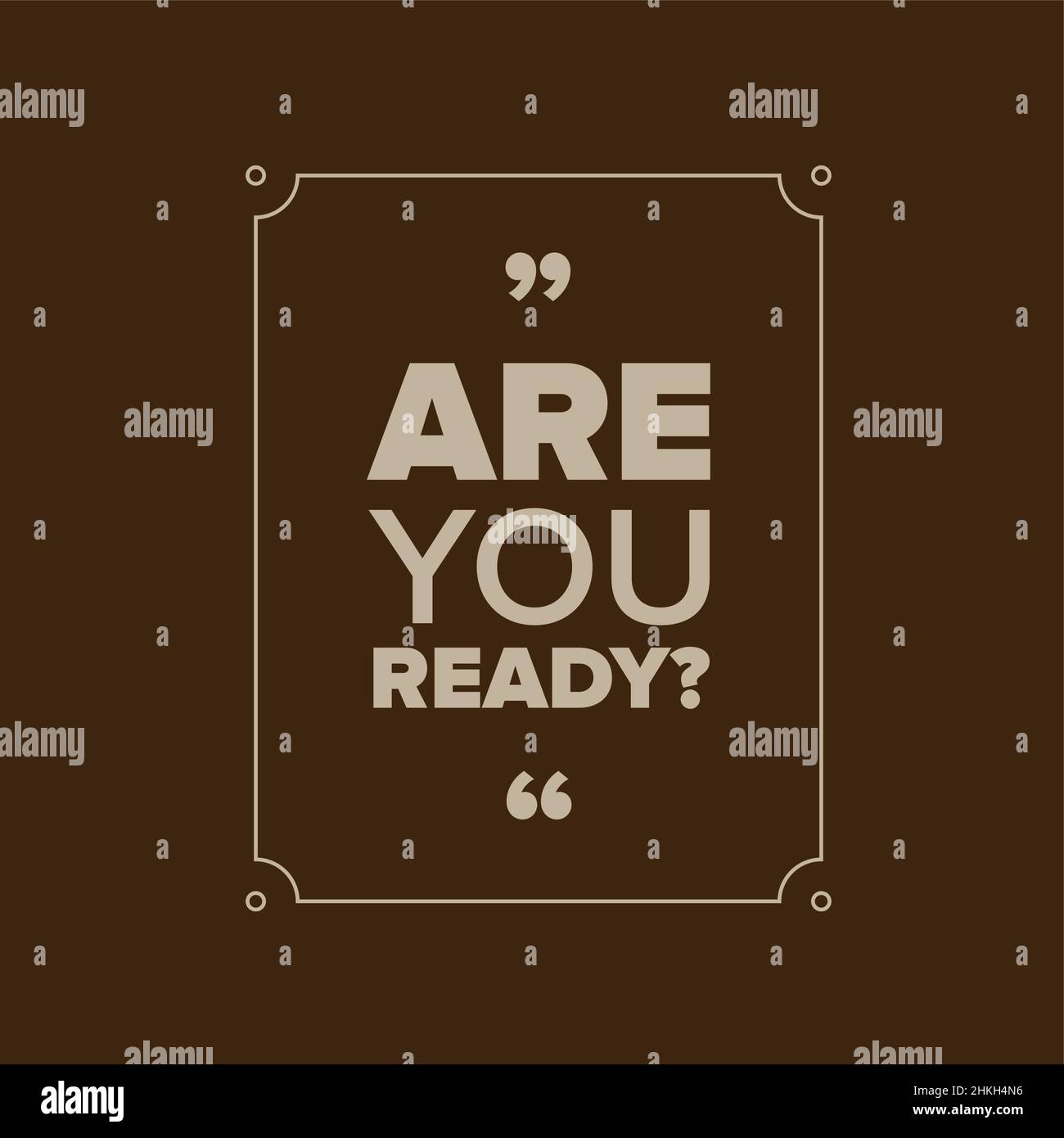 Are you ready? lettering Stock Vector Image & Art - Alamy