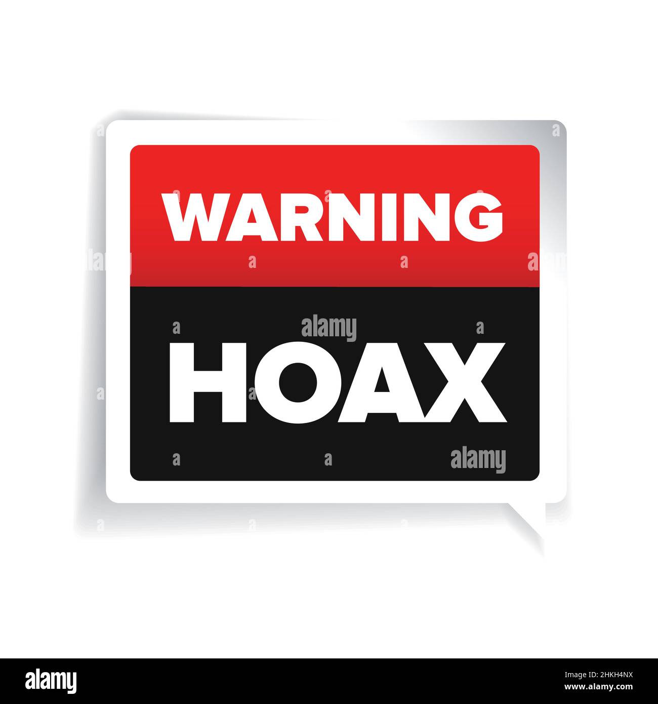 Warning of Internet Hoax vector Stock Vector Image & Art - Alamy