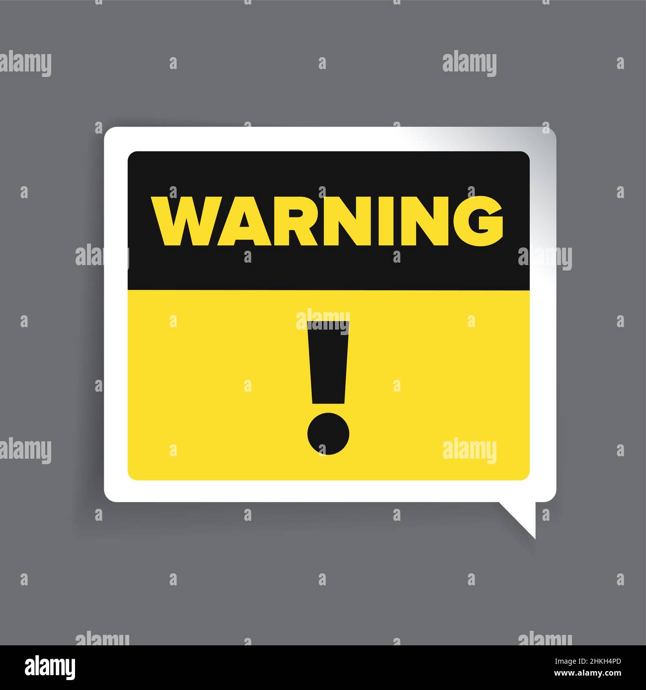 Warning sign vector label Stock Vector Image & Art - Alamy