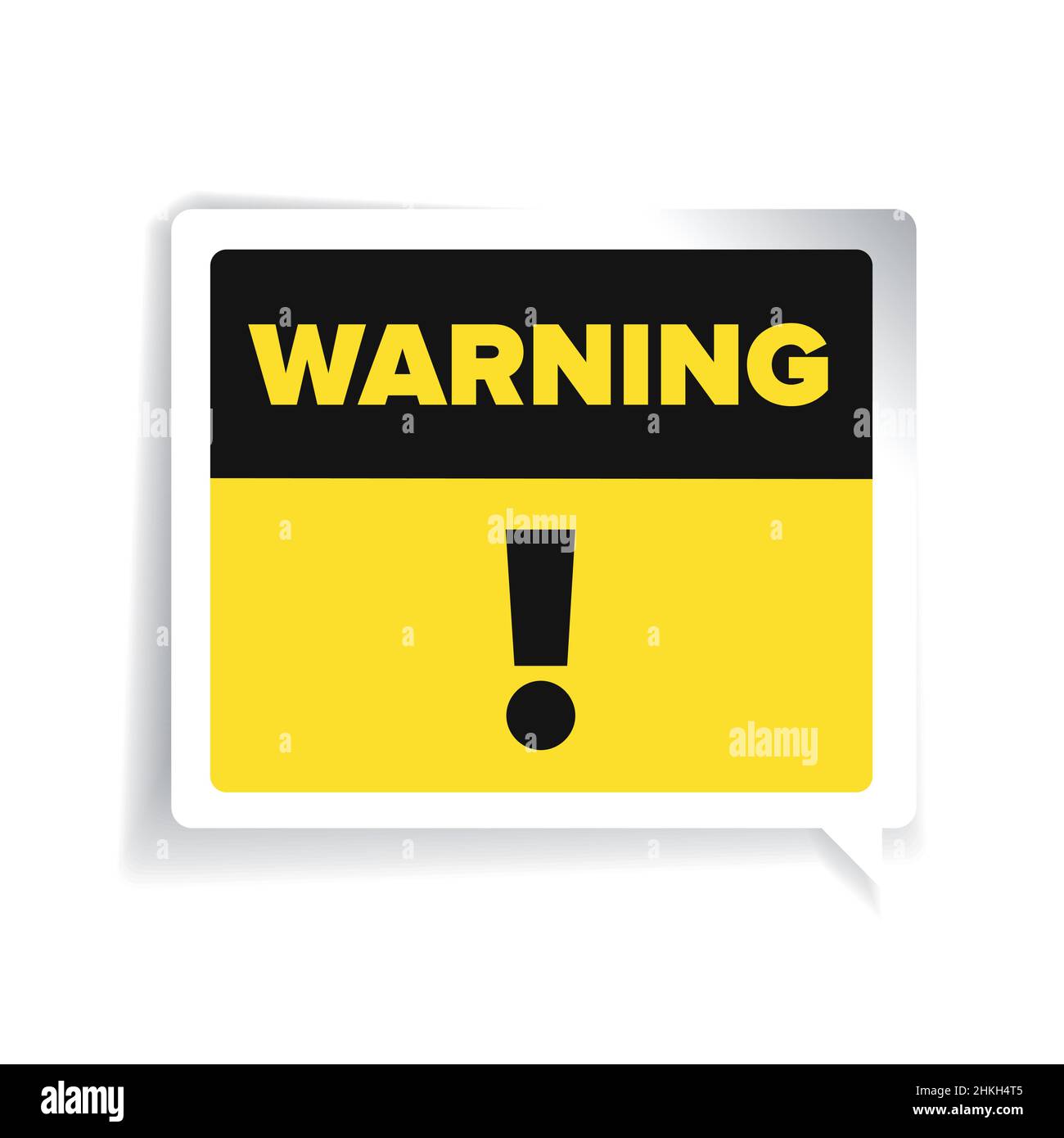 Warning sign vector label Stock Vector Image & Art - Alamy