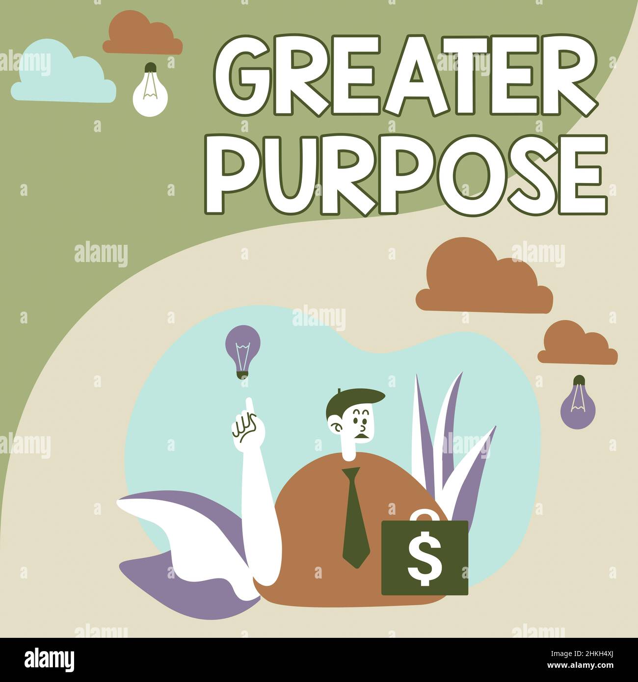 Inspiration showing sign Greater Purpose. Business concept Extend in ...