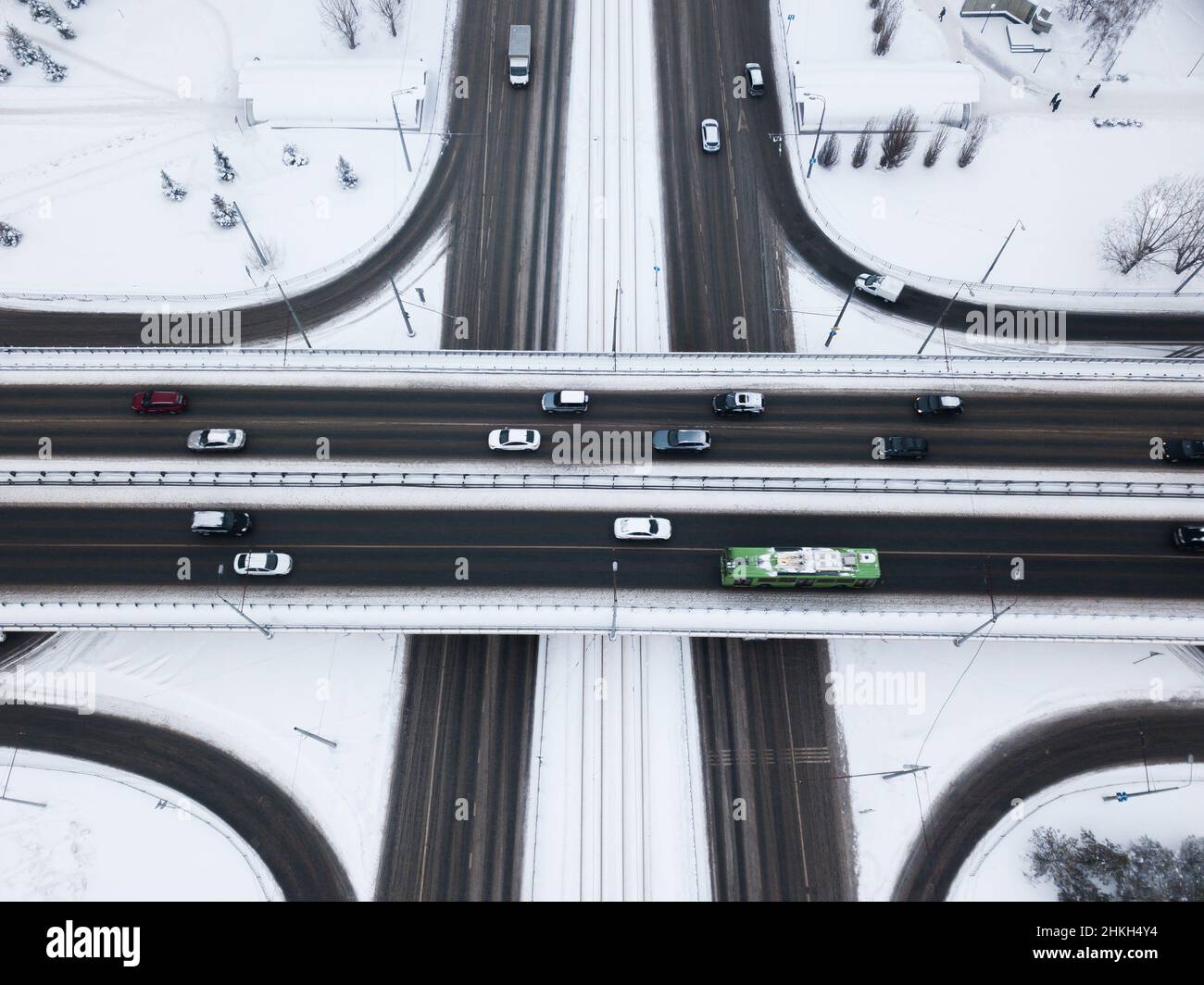 Aerial freeway two hi-res stock photography and images - Alamy