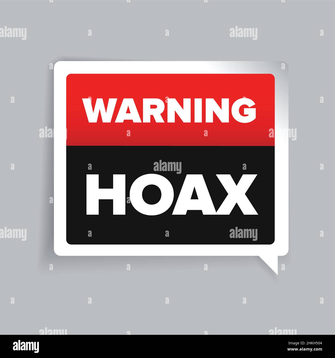 Warning of Internet Hoax vector Stock Vector Image & Art - Alamy