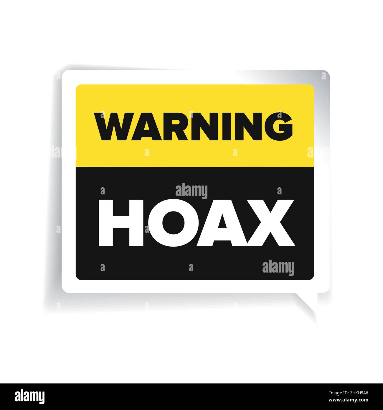 Warning of Internet Hoax vector Stock Vector Image & Art - Alamy