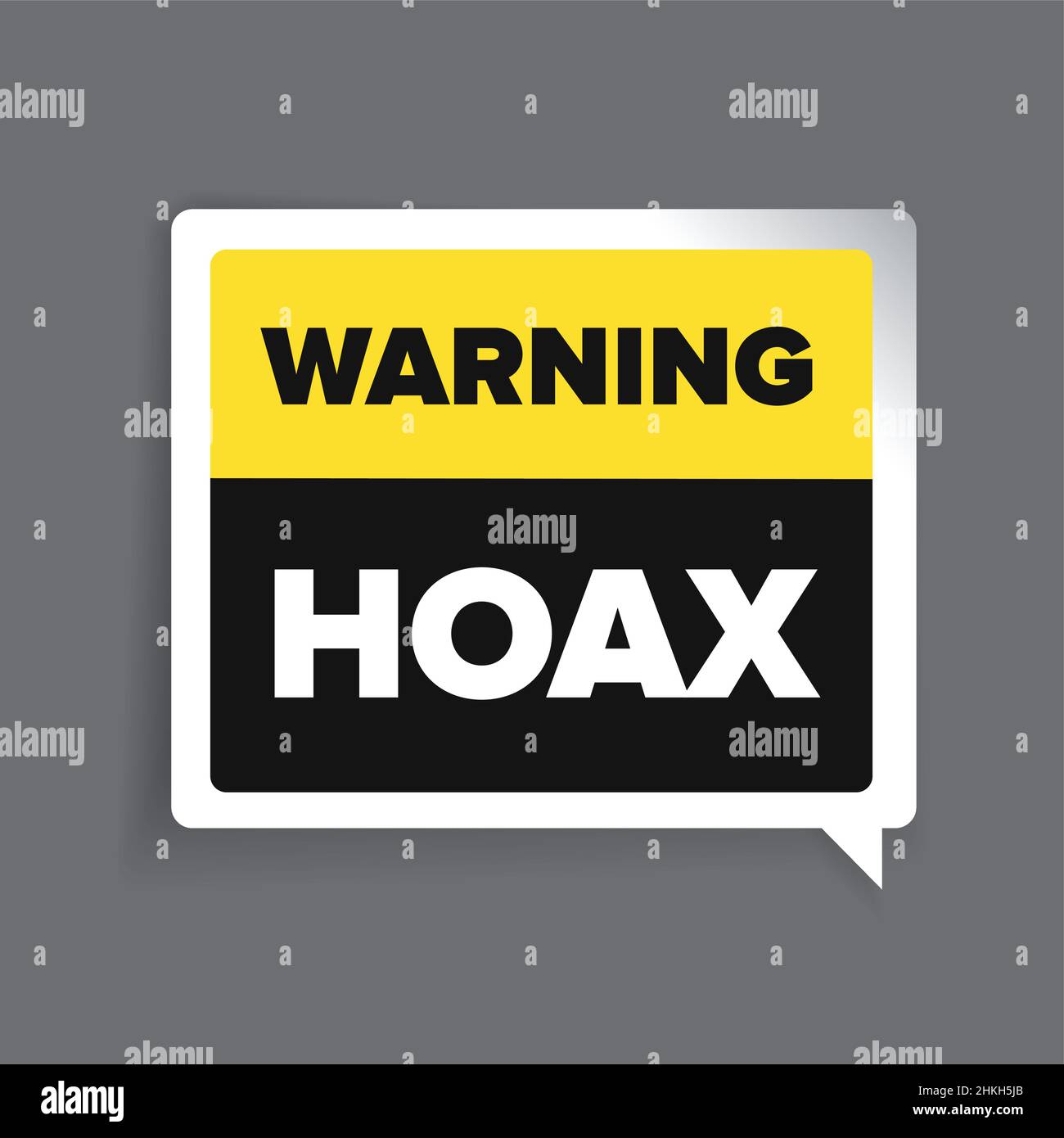Warning of Internet Hoax vector Stock Vector Image & Art - Alamy