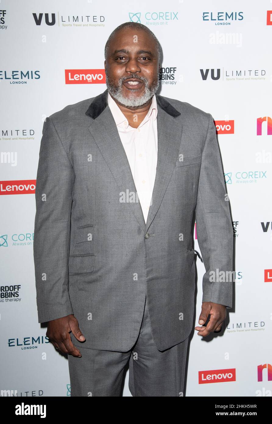London, UK. Steve Ojomoh at the annual Nordoff Robbins Legends of Rugby ...