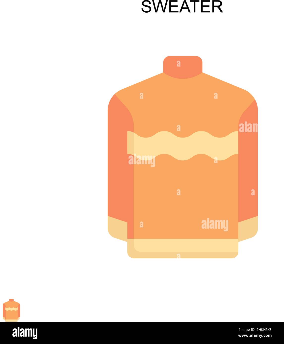 Sweater Simple vector icon. Illustration symbol design template for web ...
