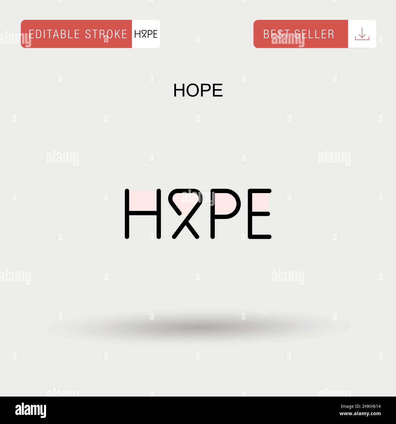 Hope Simple vector icon Stock Vector Image & Art - Alamy