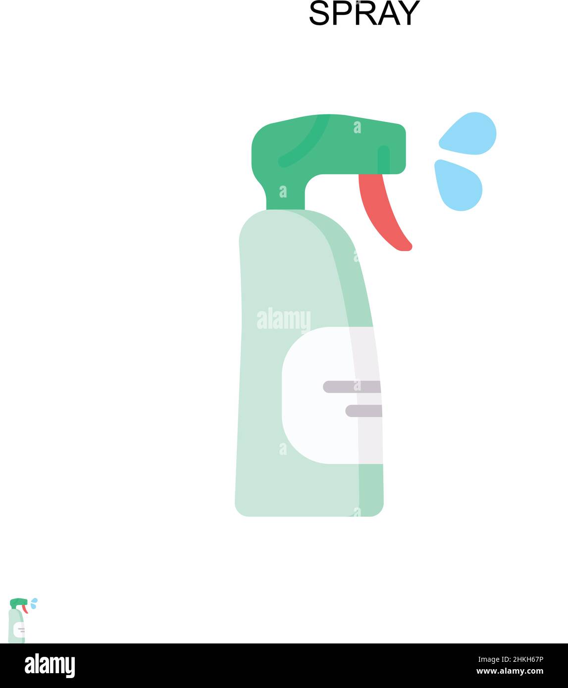 Spray Simple vector icon. Illustration symbol design template for web ...