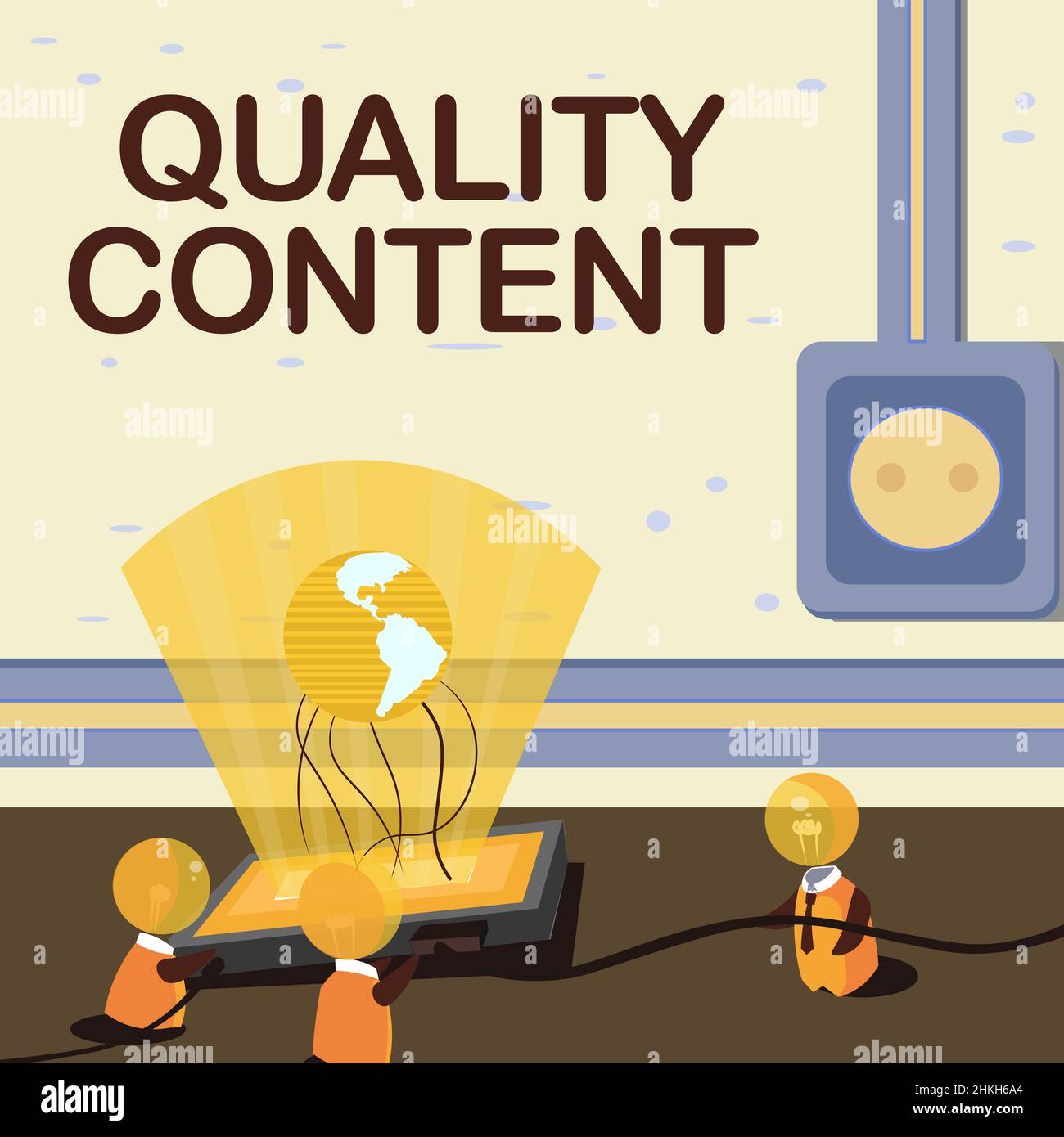 Conceptual display Quality Content. Business idea content that delivers ...