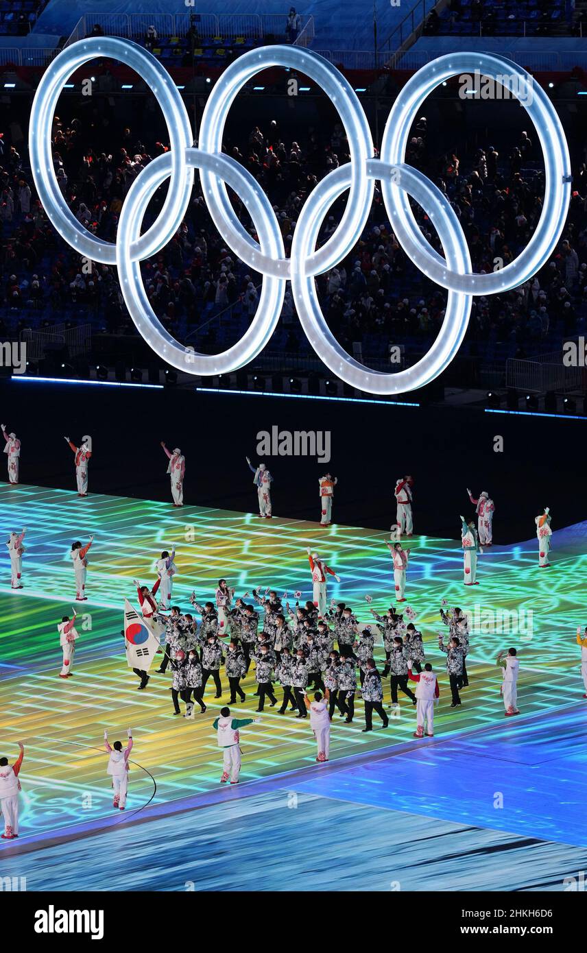 Beijing, China. 4th Feb, 2022. The Olympic delegation of the Republic ...