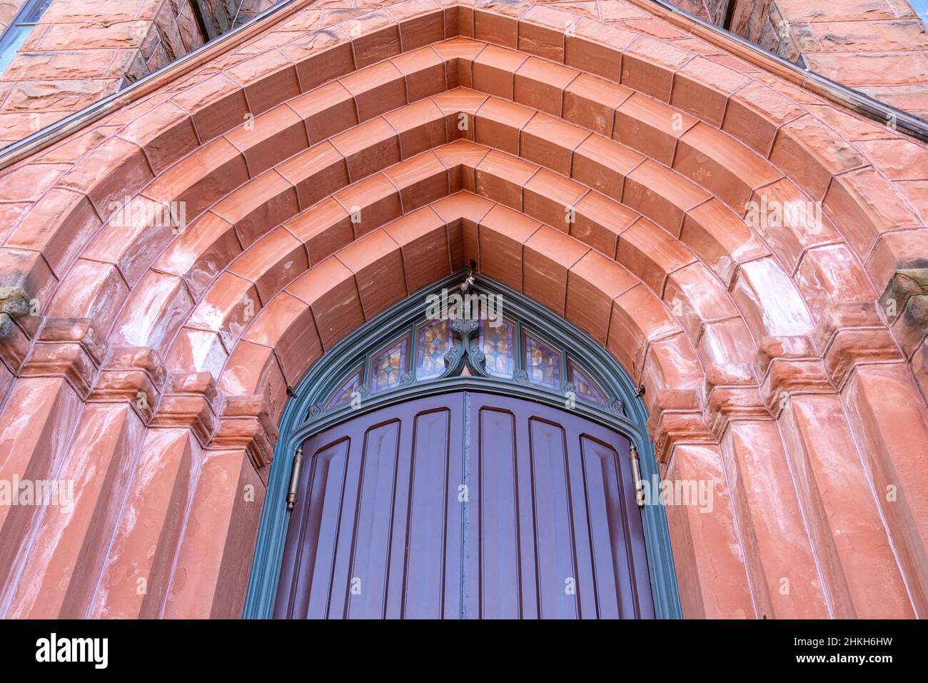 Calumet, Michigan - October 18, 2021: Doorway entry to the historical ...