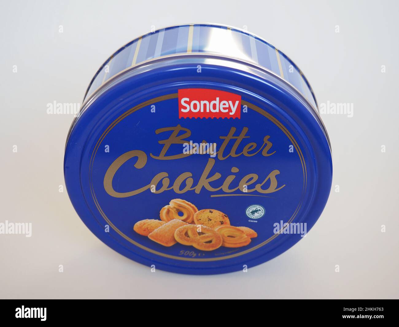 STUTTGART, GERMANY - CIRCA JANUARY 2022: Sondey Butter Cookies can ...