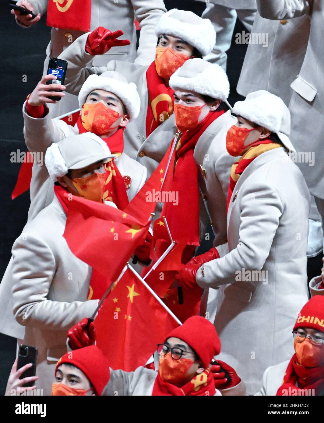 Beijing, China. 4th Feb, 2022. The Olympic delegation of the People's ...