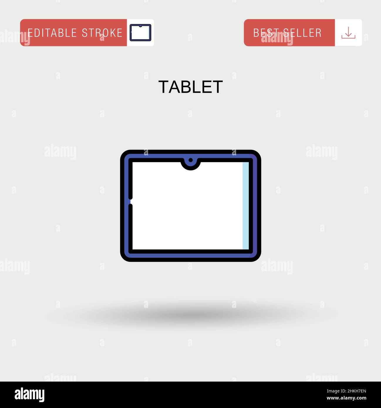 Tablet Simple vector icon Stock Vector Image & Art - Alamy