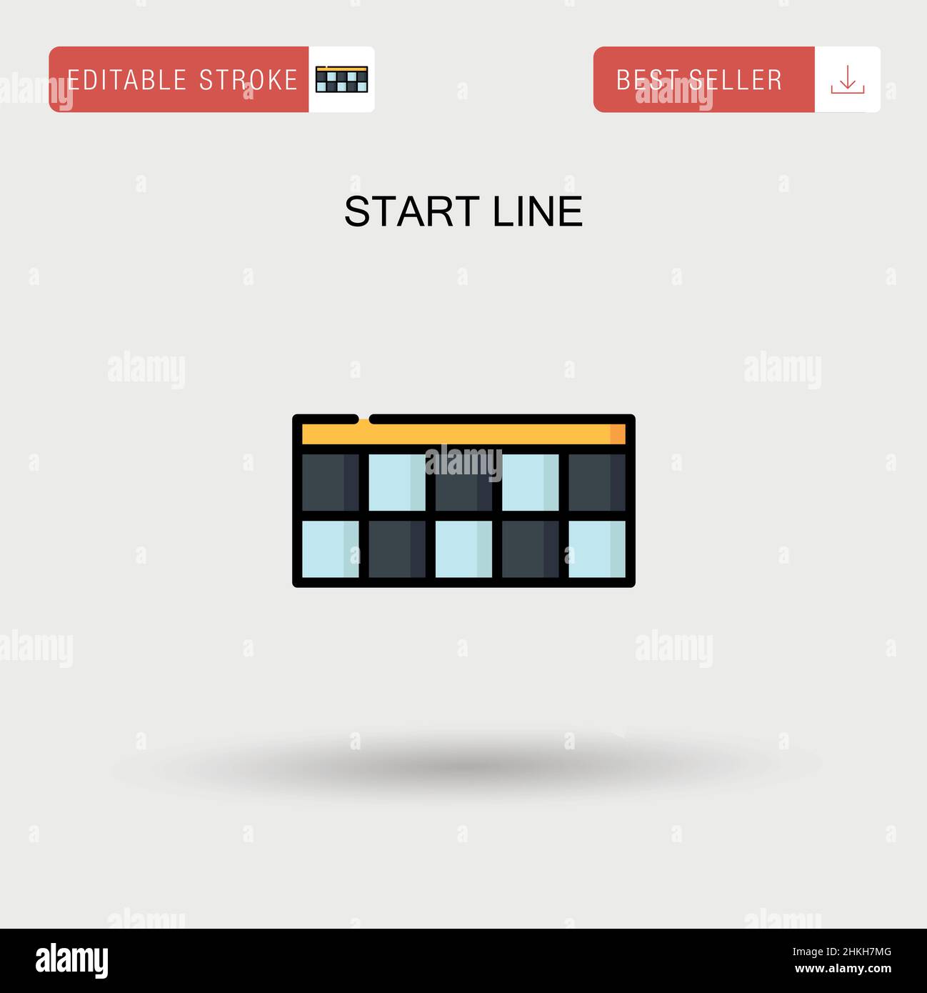 Start line Simple vector icon Stock Vector Image & Art - Alamy