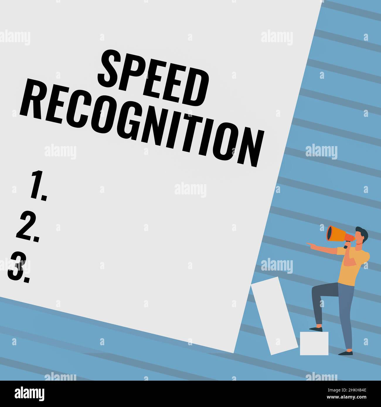 Conceptual display Speed Recognition. Concept meaning technology used ...