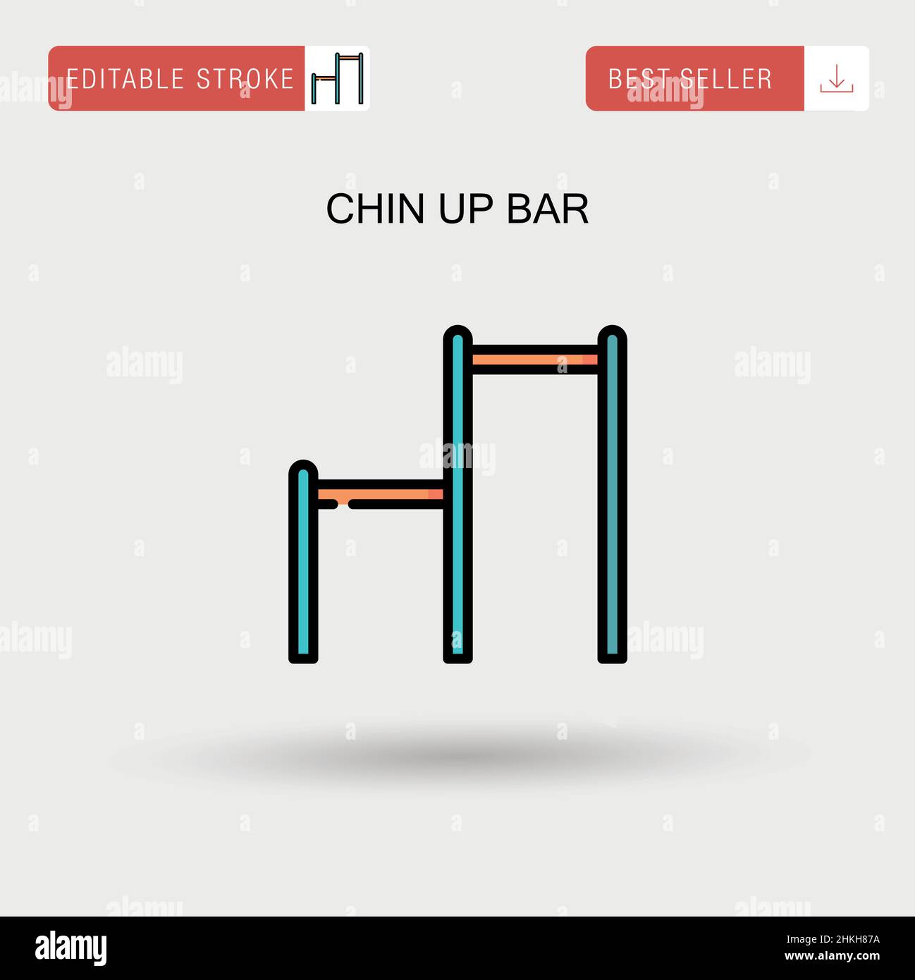 Chin up icon Stock Vector Images - Alamy