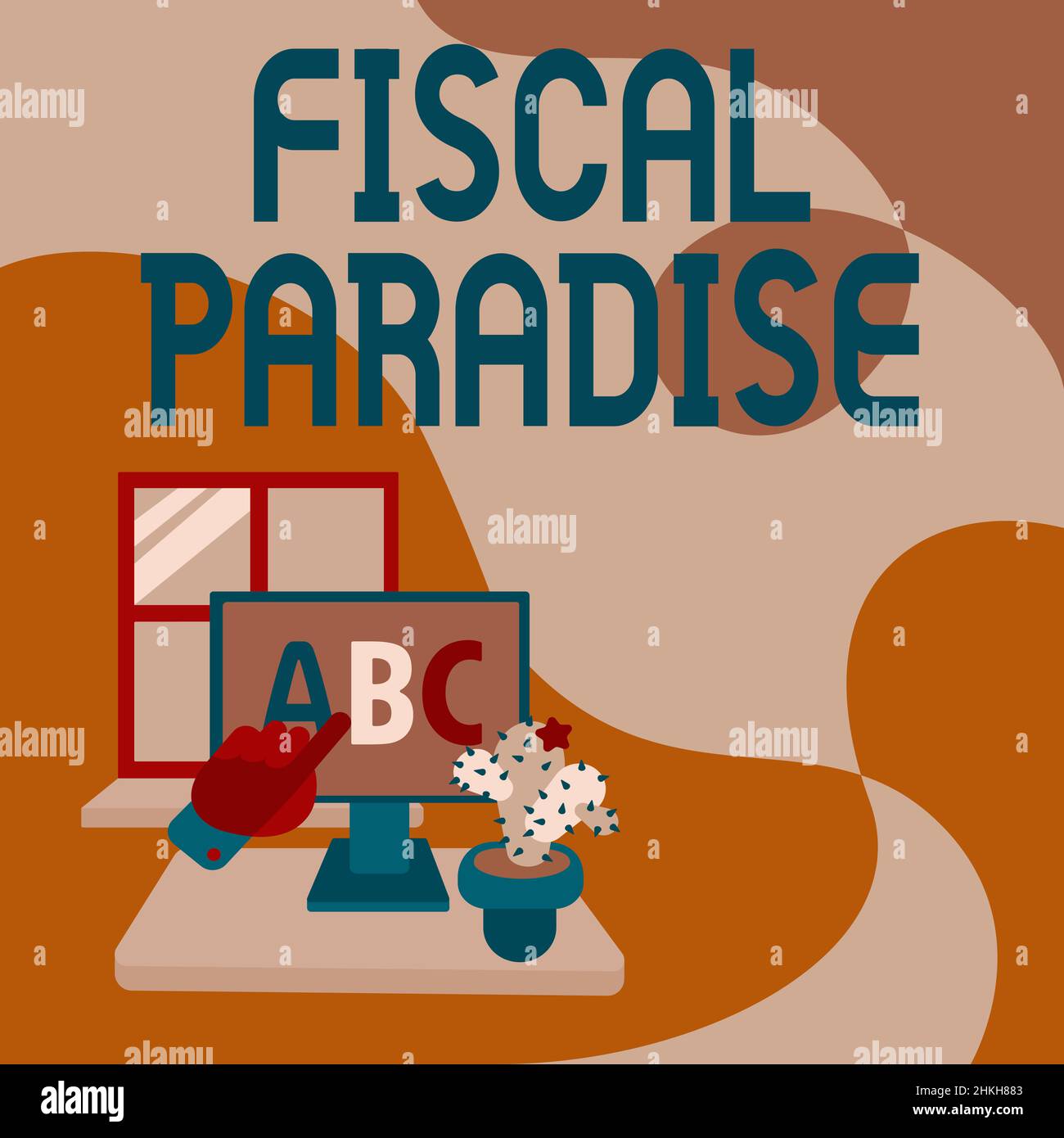 Handwriting text Fiscal Paradise. Concept meaning The waste of public ...