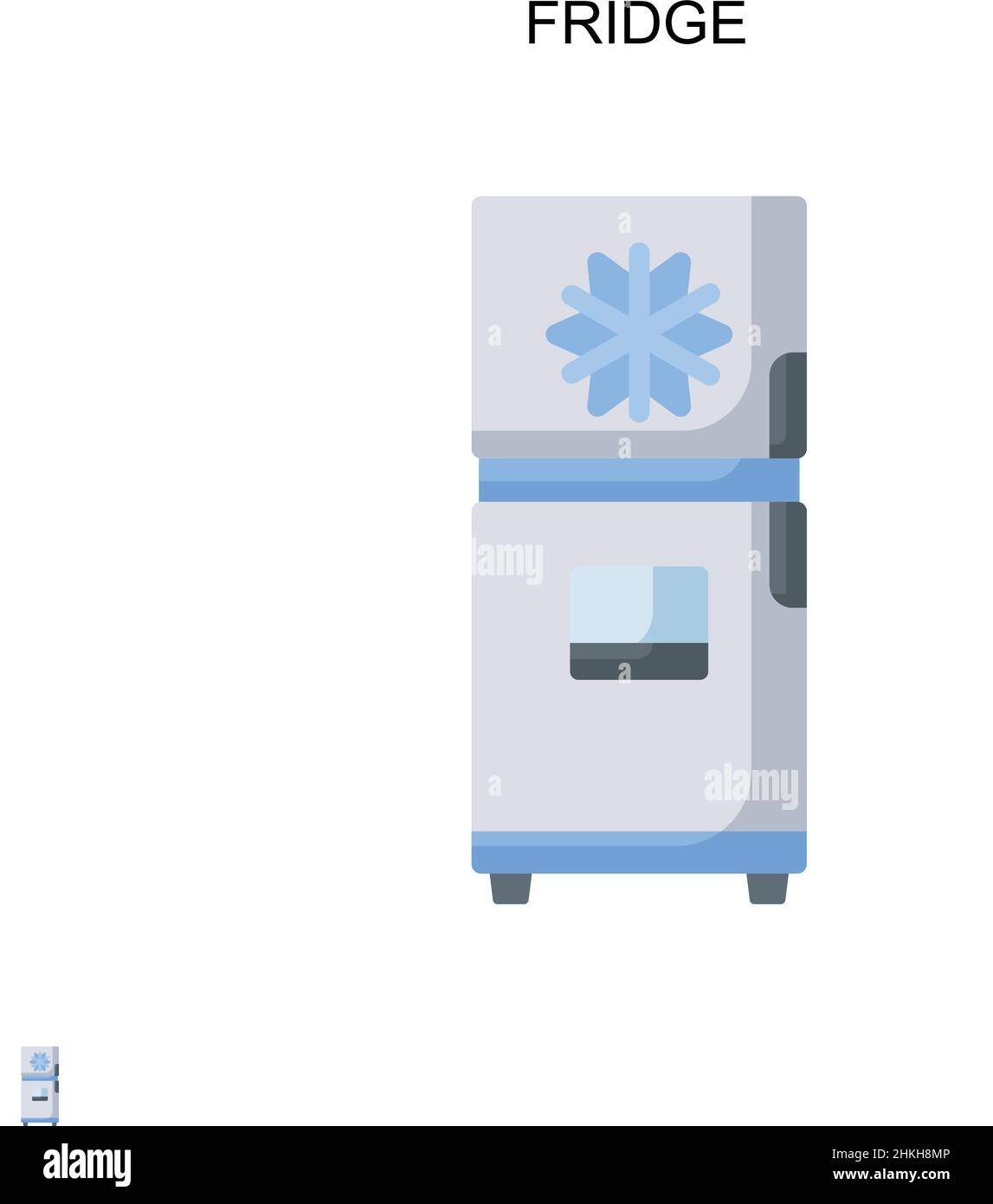 Fridge Simple vector icon. Illustration symbol design template for web ...
