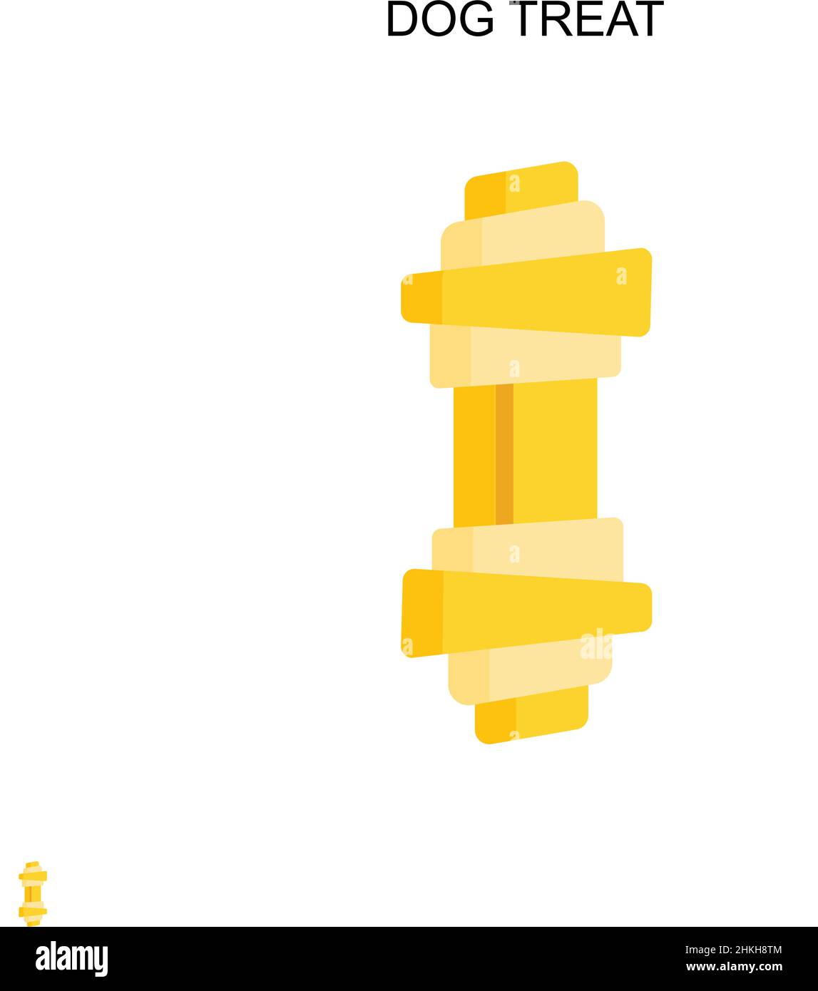 Dog treat Simple vector icon. Illustration symbol design template for ...