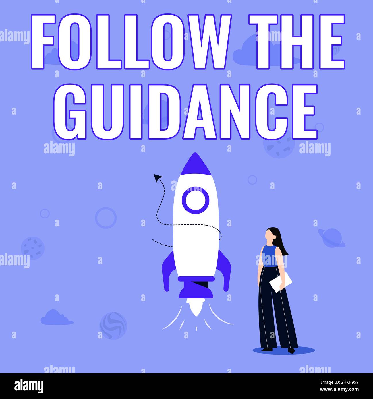 Handwriting Text Follow The Guidance Conceptual Photo Controlling A