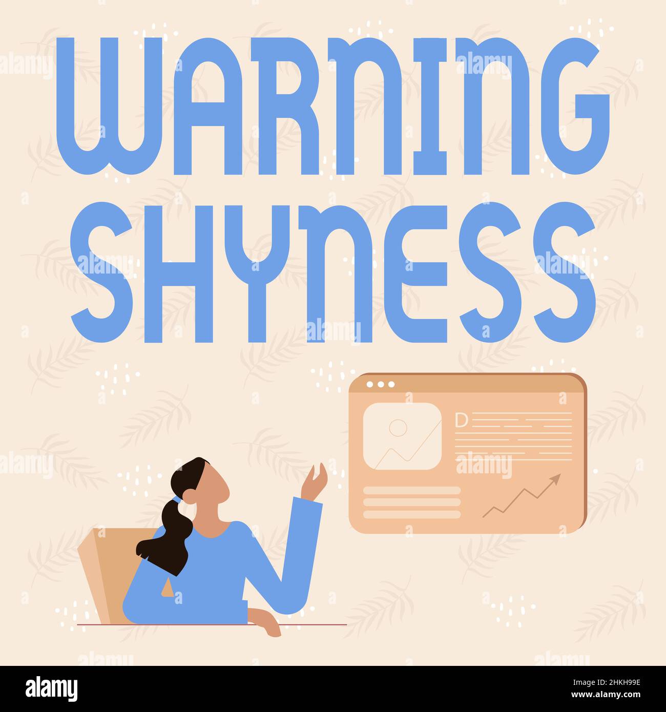 Hand writing sign Warning Shyness. Internet Concept Warning Shyness ...