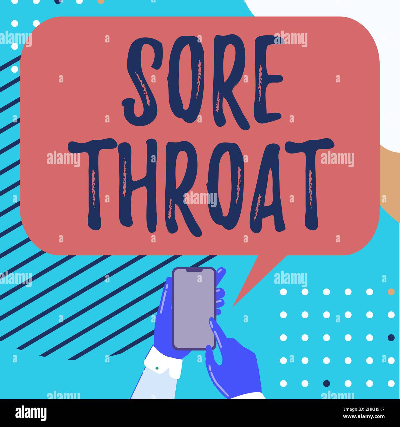 Inspiration showing sign Sore Throat. Word for Inflammation ot the ...