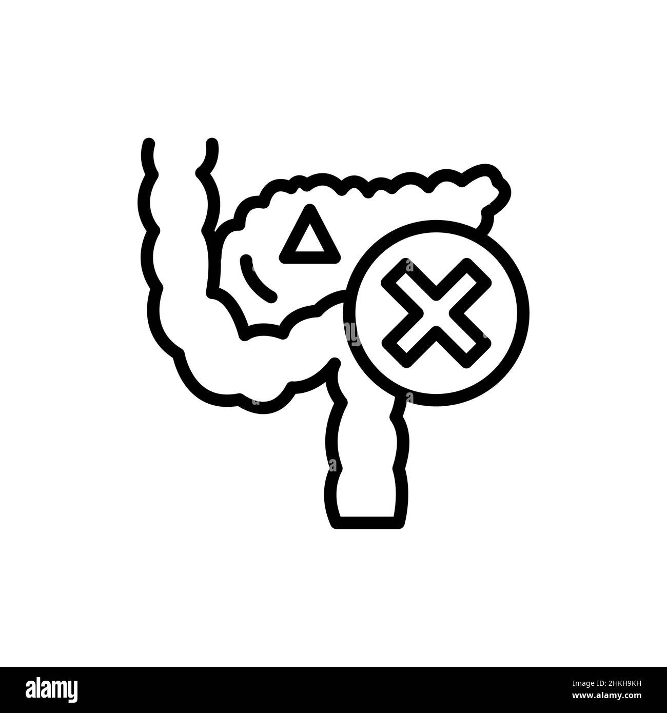 The gallbladder and the pancreas Black and White Stock Photos & Images ...