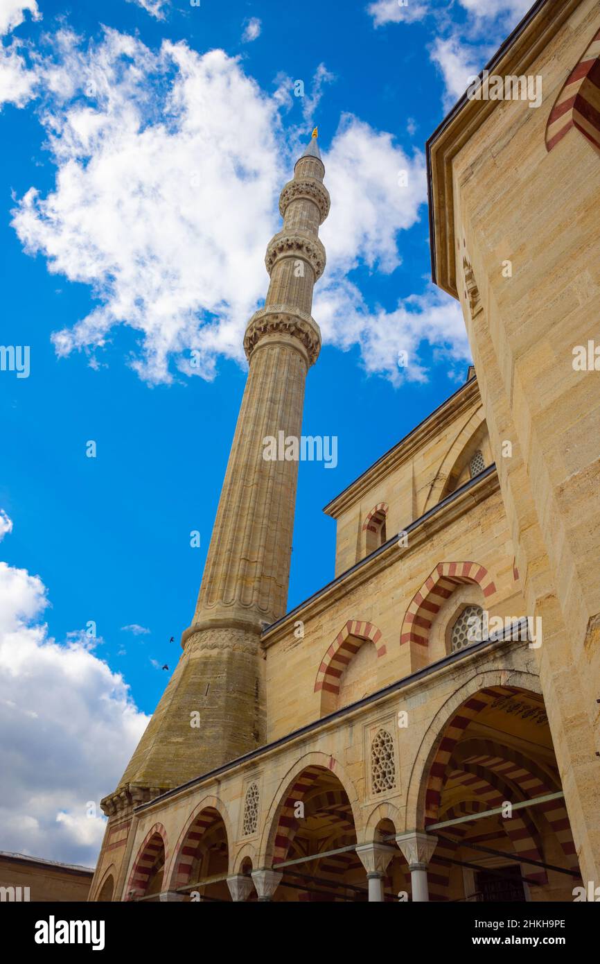 Selimiye Mosque. Minaret of Selimiye Mosque. Islamic architecture ...