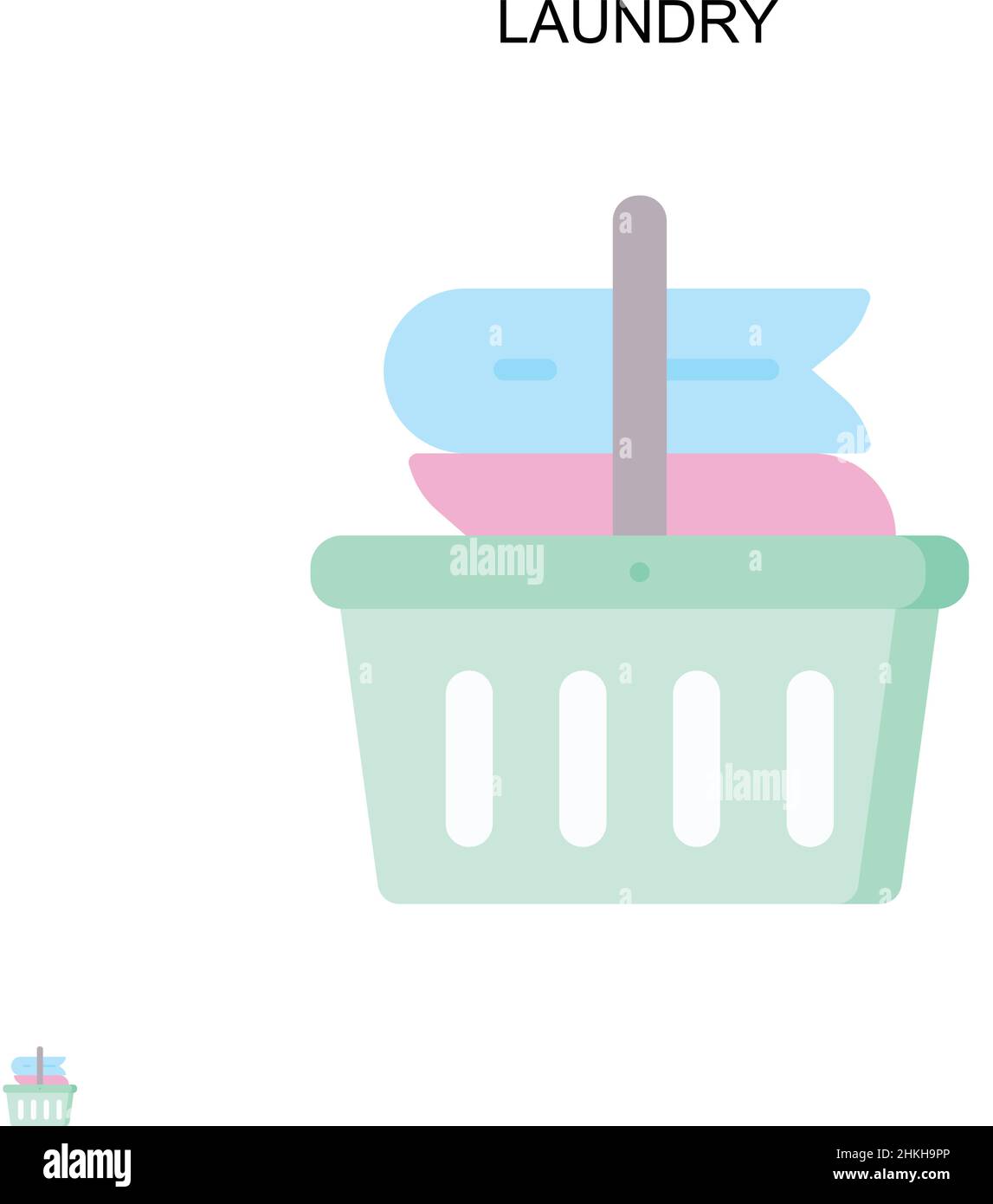 Laundry Simple vector icon. Illustration symbol design template for web ...