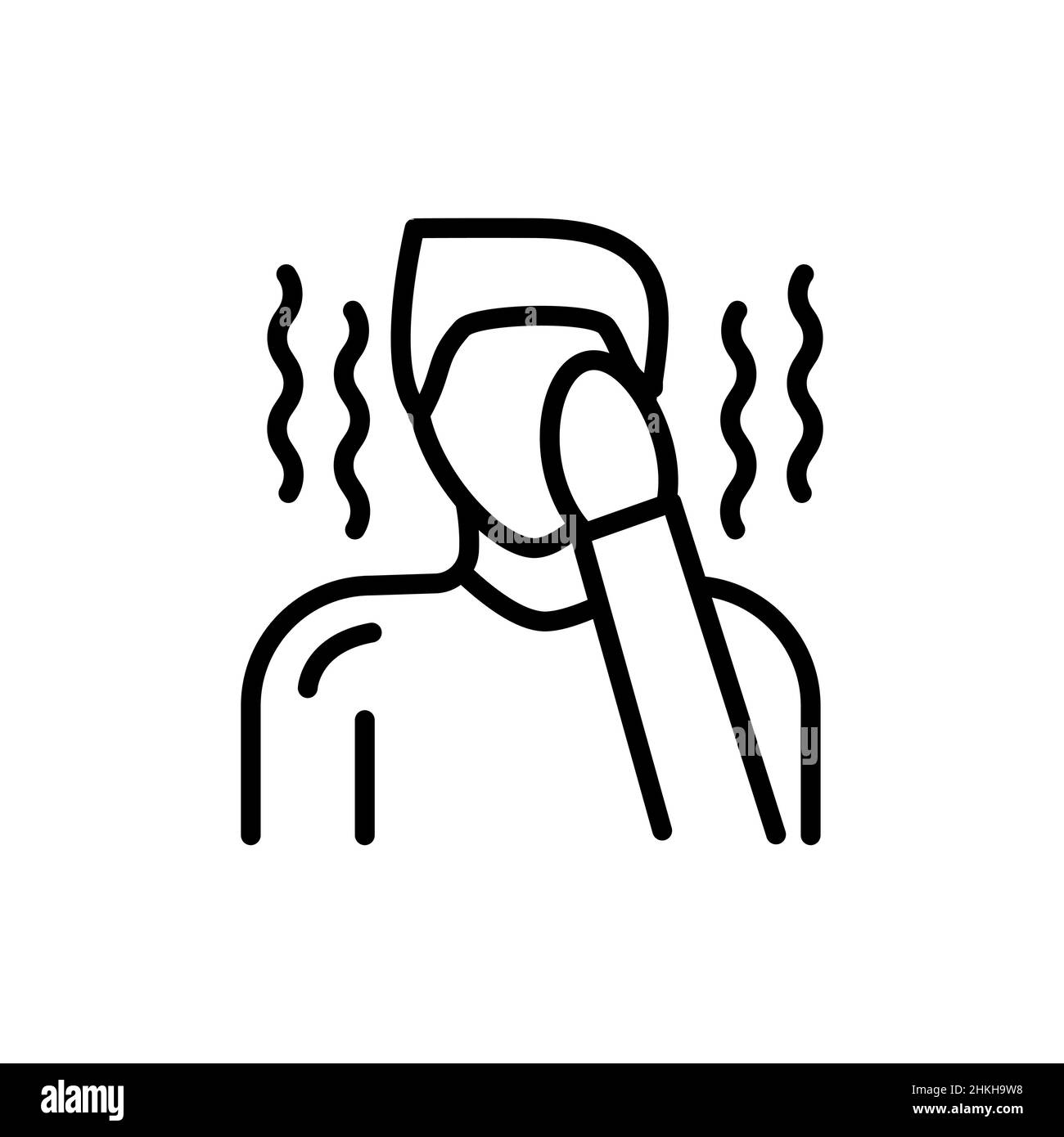 Weakness line icon. Isolated vector element Stock Vector Image & Art ...