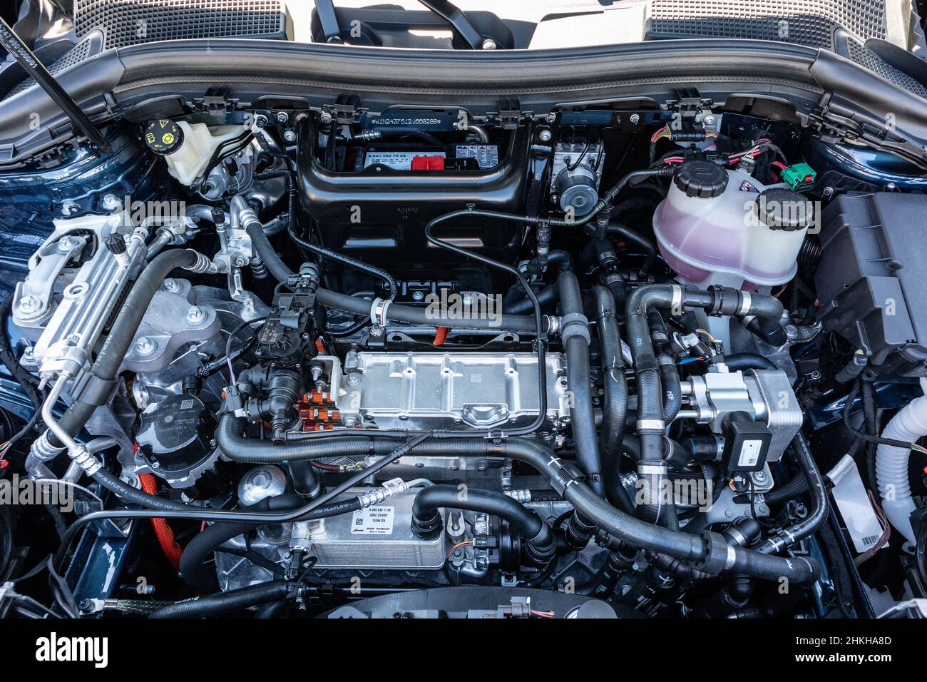 Hong Kong, China July 15, 2021 : Mercedes-Benz EQA Engine July 15 2021 ...