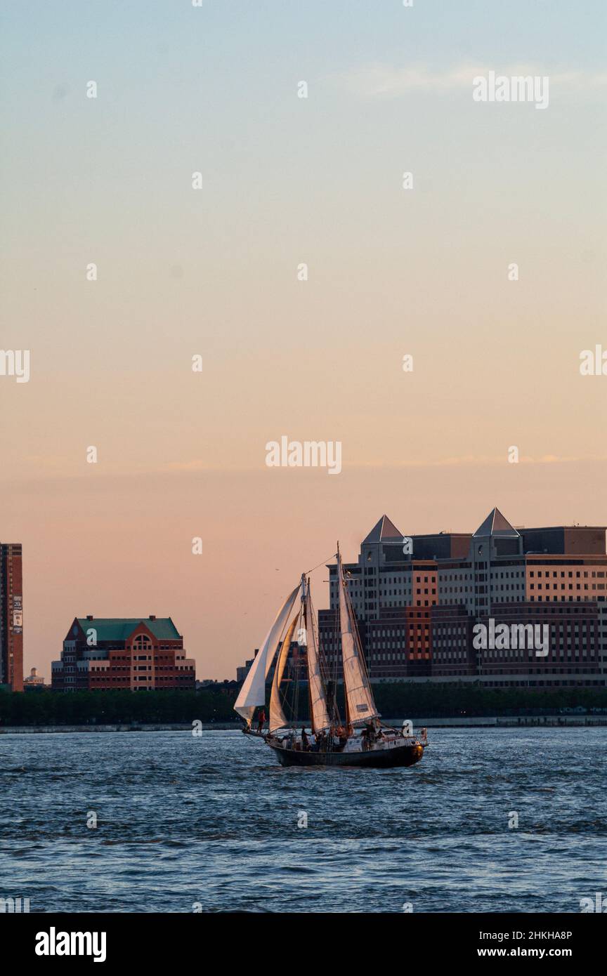 Sailing in the Hudson River Stock Photo - Alamy