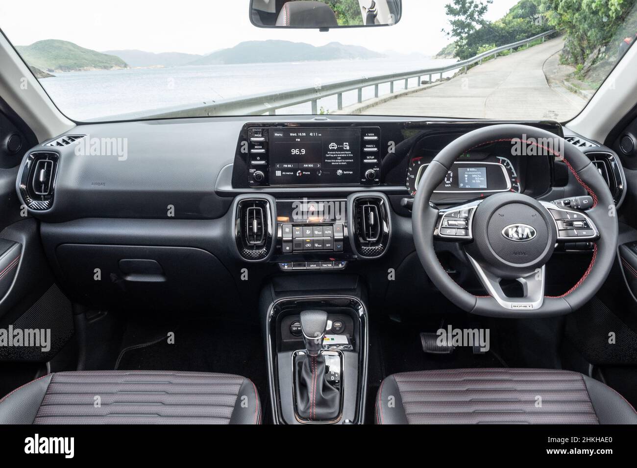 Hong Kong, China June 16, 2021 : Kia Sonet Interior June 16 2021 in ...