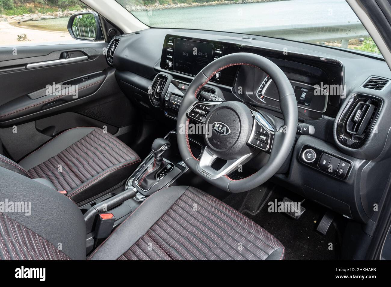 Hong Kong, China June 16, 2021 : Kia Sonet Interior June 16 2021 in ...