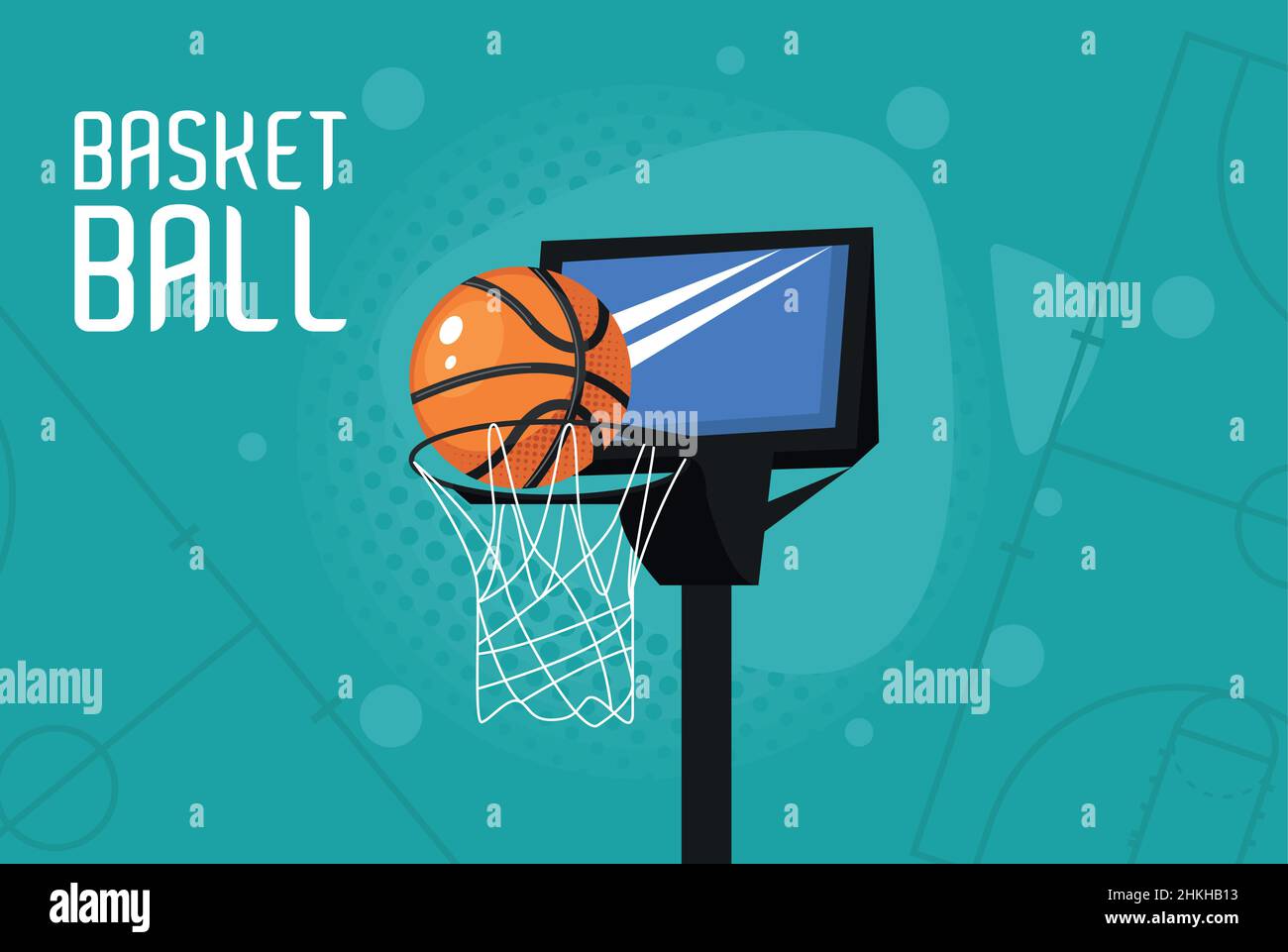 basketball lettering with point Stock Vector Image & Art - Alamy