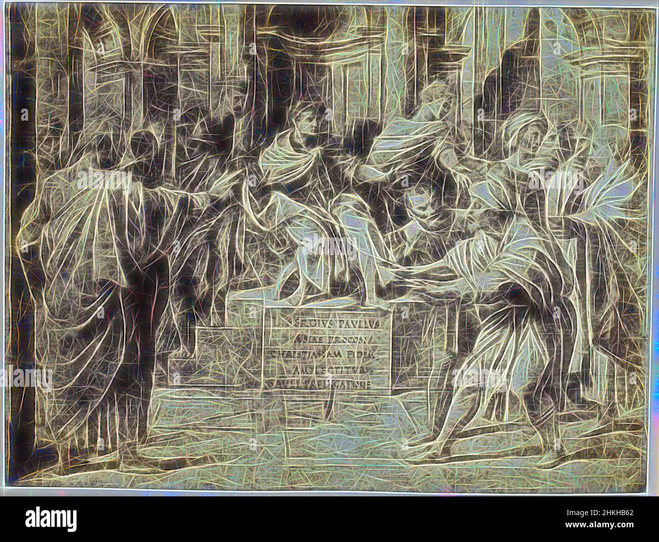 Inspired by by Raphael, study for The Conversion of the Proconsul ...