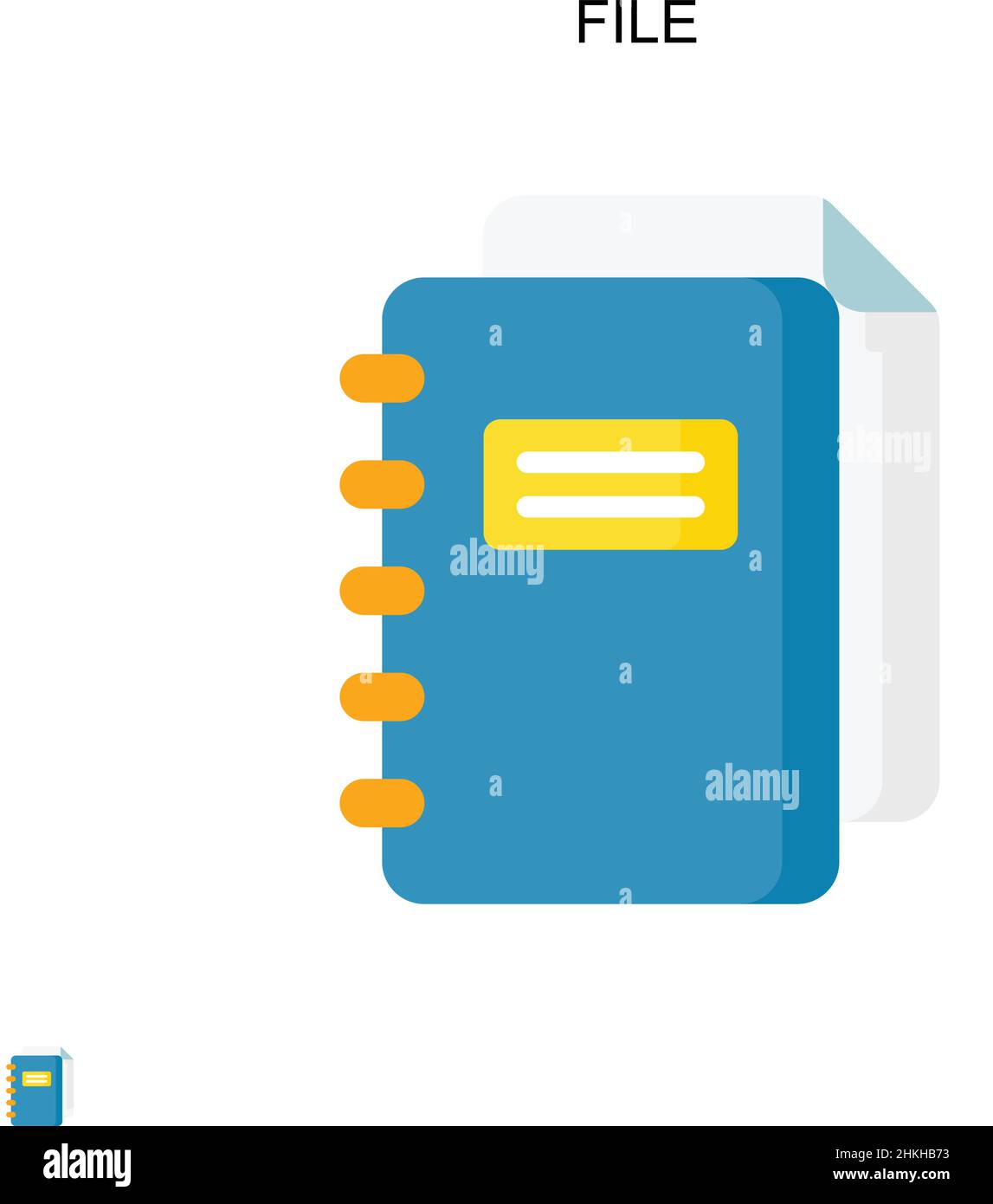 File Simple vector icon. Illustration symbol design template for web ...