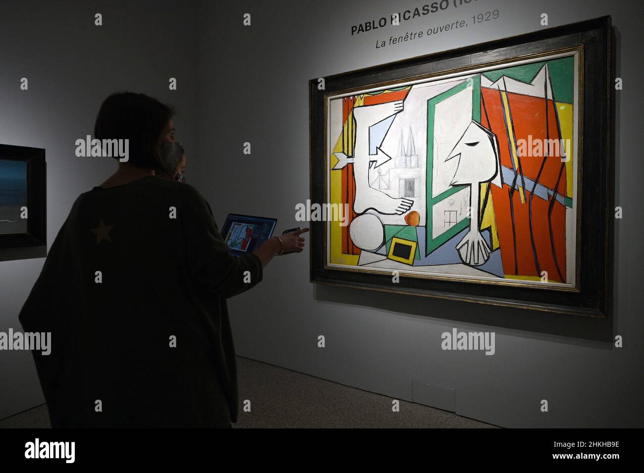 View of artist Pablo Picasso’s “La fenetre ouverte” (the open window ...