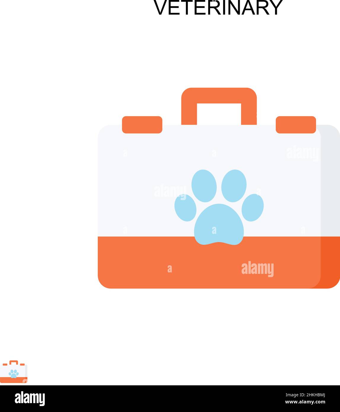 Veterinary Simple vector icon. Illustration symbol design template for ...