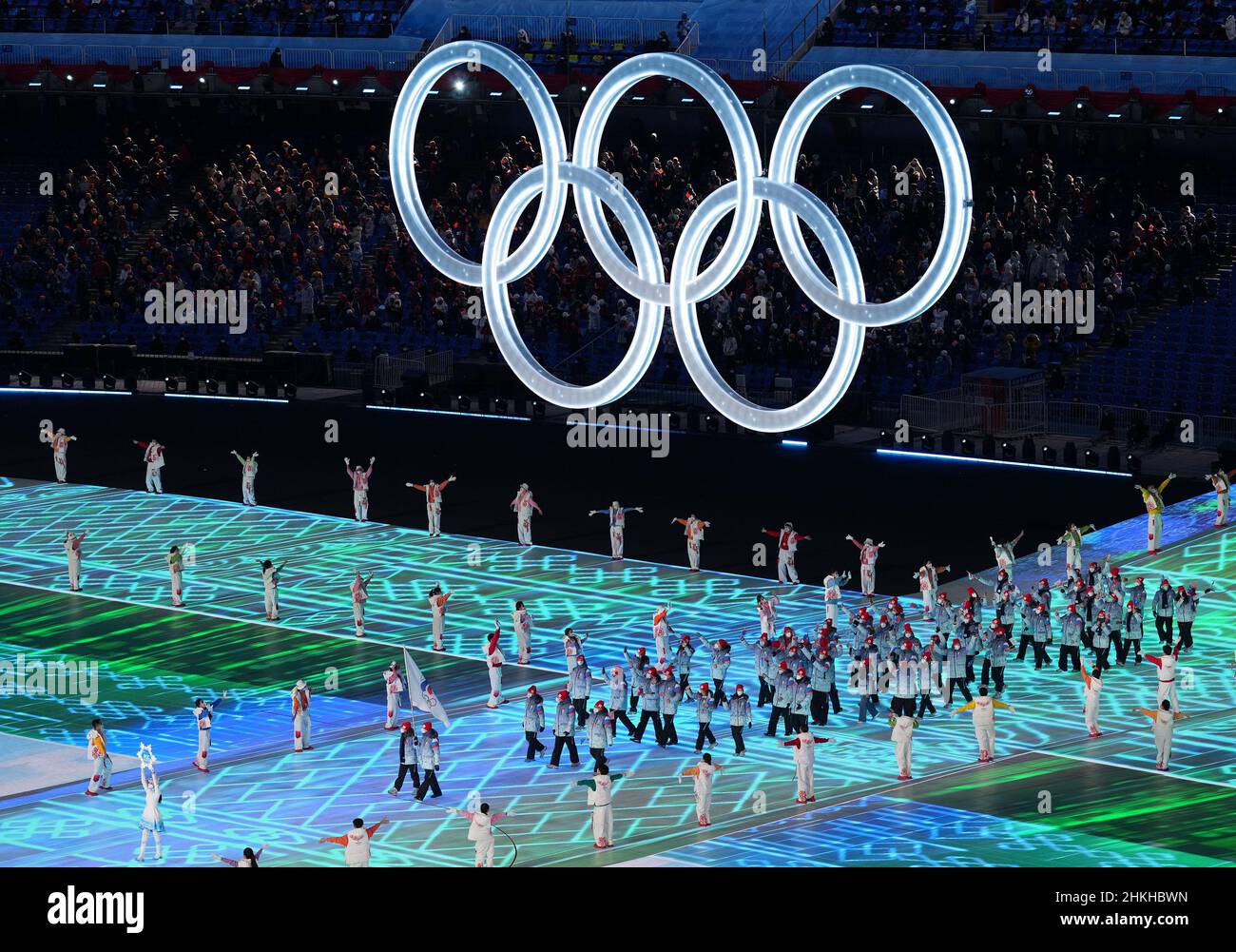 Beijing, China. 4th Feb, 2022. The delegation of the Russian Olympic ...
