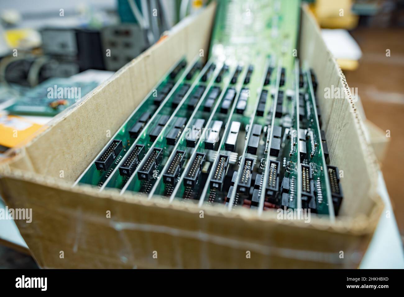 Set of chips on microcircuit board for contemporary TFT displays in ...