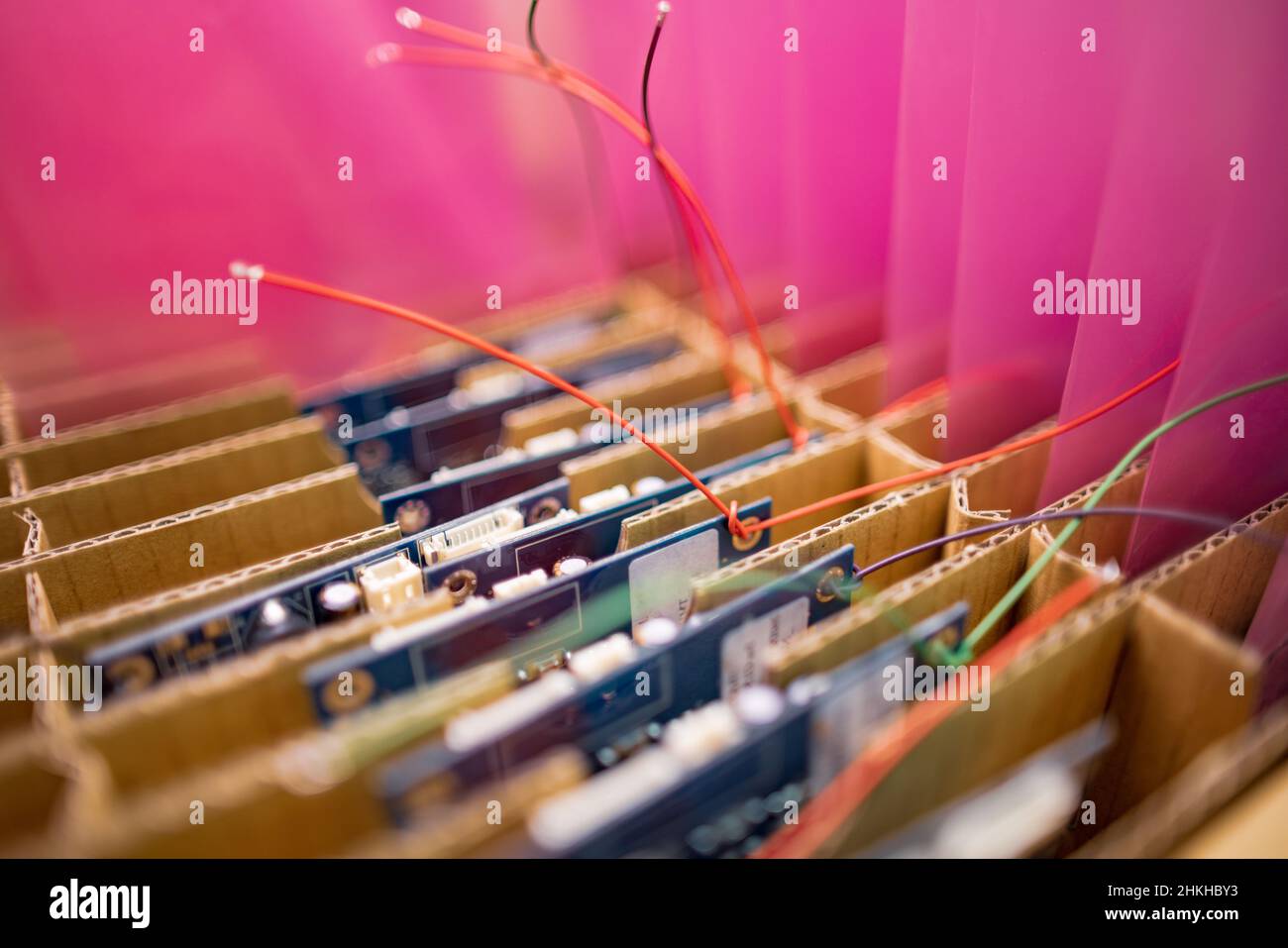 Chipset on chip board for modern TFT displays packaged in transparent ...